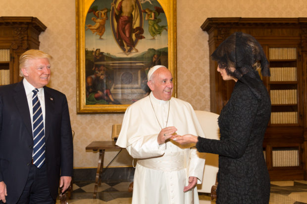 The President and First Lady Meet with His Holiness Pope Francis at the ...