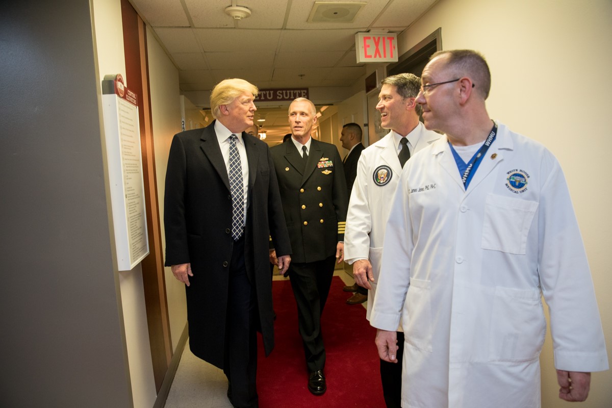 Photos from President Donald J. Trump’s Visit to Walter Reed National ...